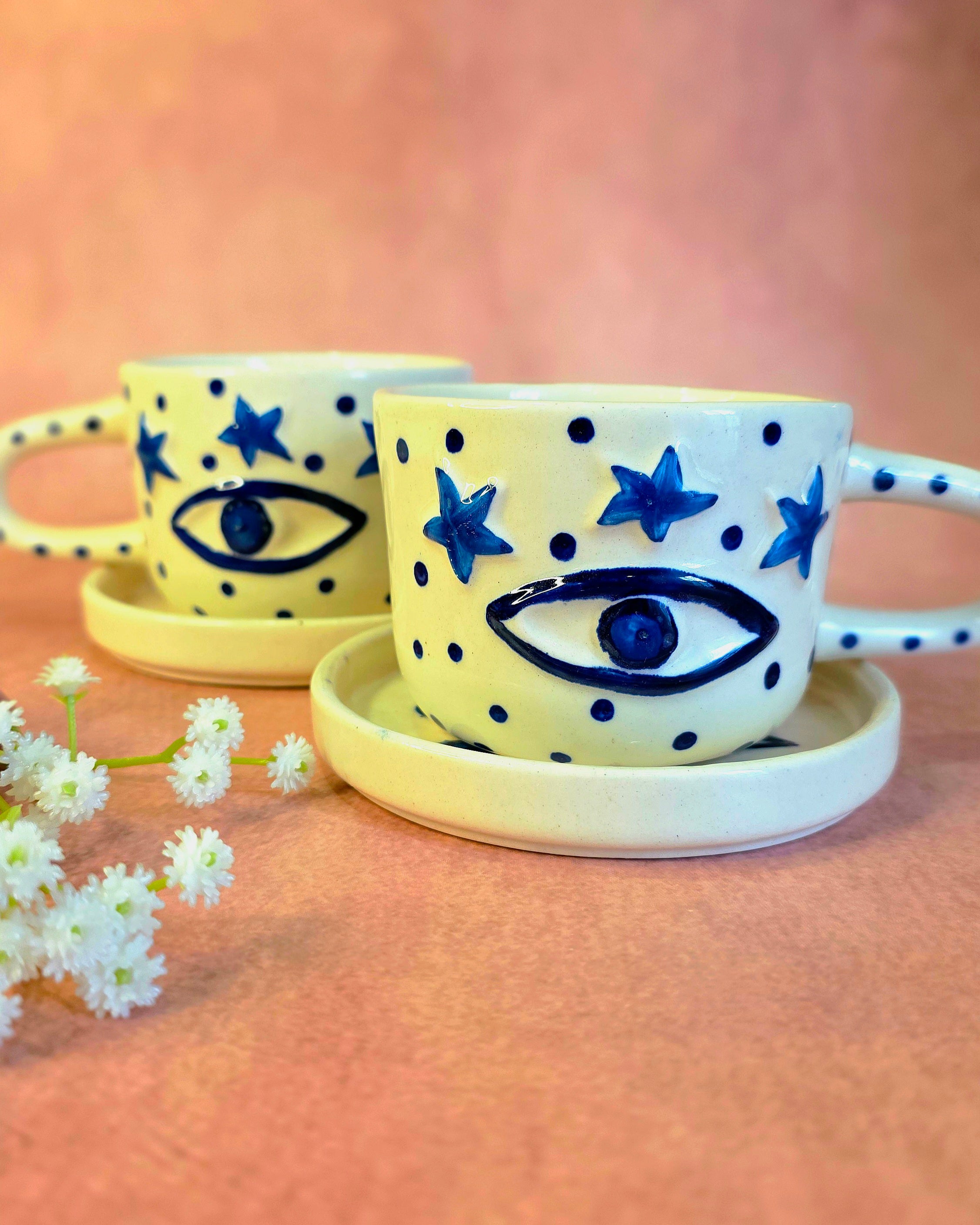 Cosmic Nazar Cup & Saucer Set – Satar Patar